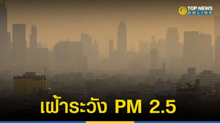 สธ.ตั้งศูนย์เฝ้าระวังฝุ่น PM2.5 หลังมีแนวโน้มค่าฝุ่นกระทบต่อสุขภาพประชาชน | TOPNEWS