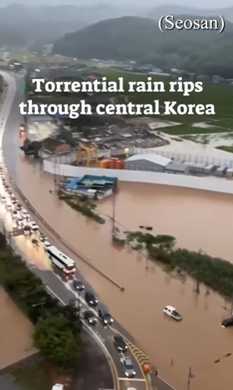 เกาหลีใต้เผชิญฝนตกหนักที่สุดในรอบกว่า 120 ปี | TOPNEWS