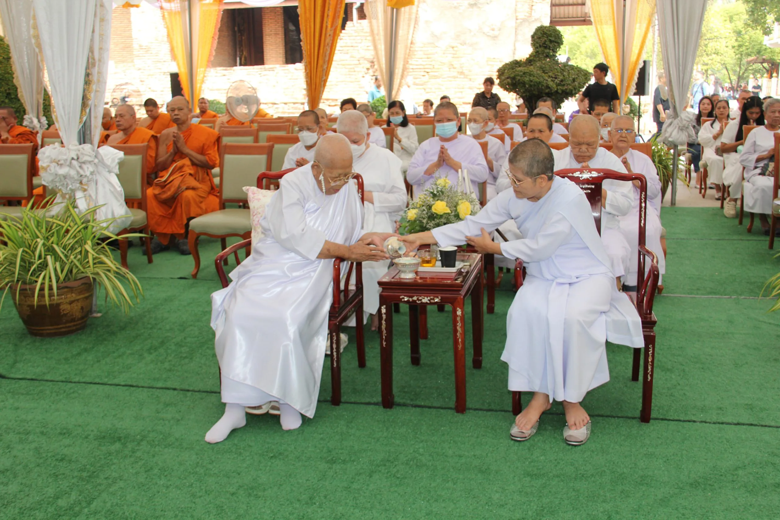 วัดใหญ่ชัยมงคลวรวิหาร บำเพ็ญกุศลทักษิณานุปทาน สวดมาติกา บังสุกุล อุทิศ ...
